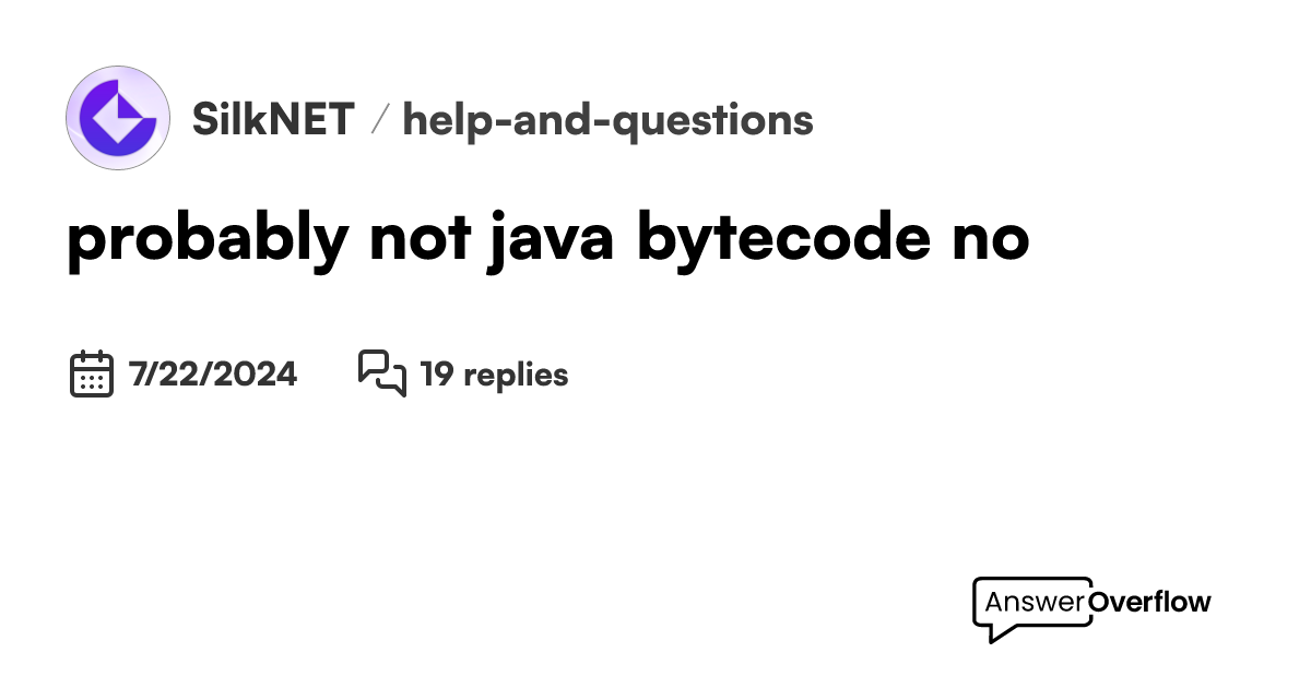 probably not java bytecode no - Silk.NET