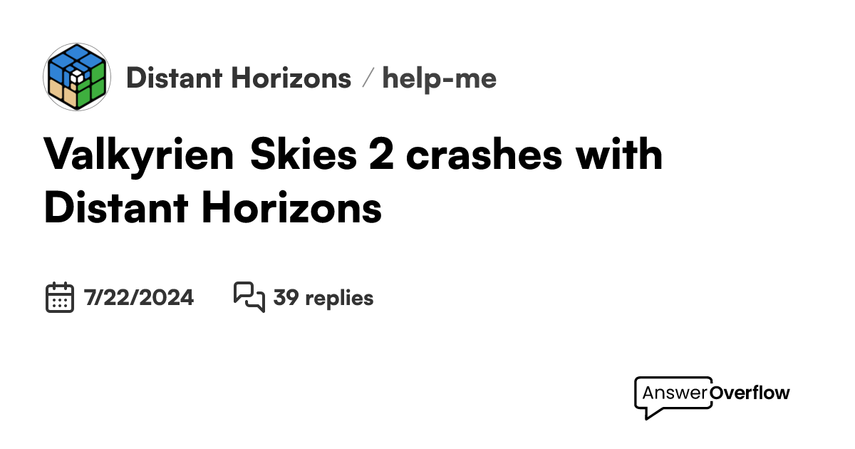 Valkyrien Skies 2 crashes with Distant Horizons - Distant Horizons