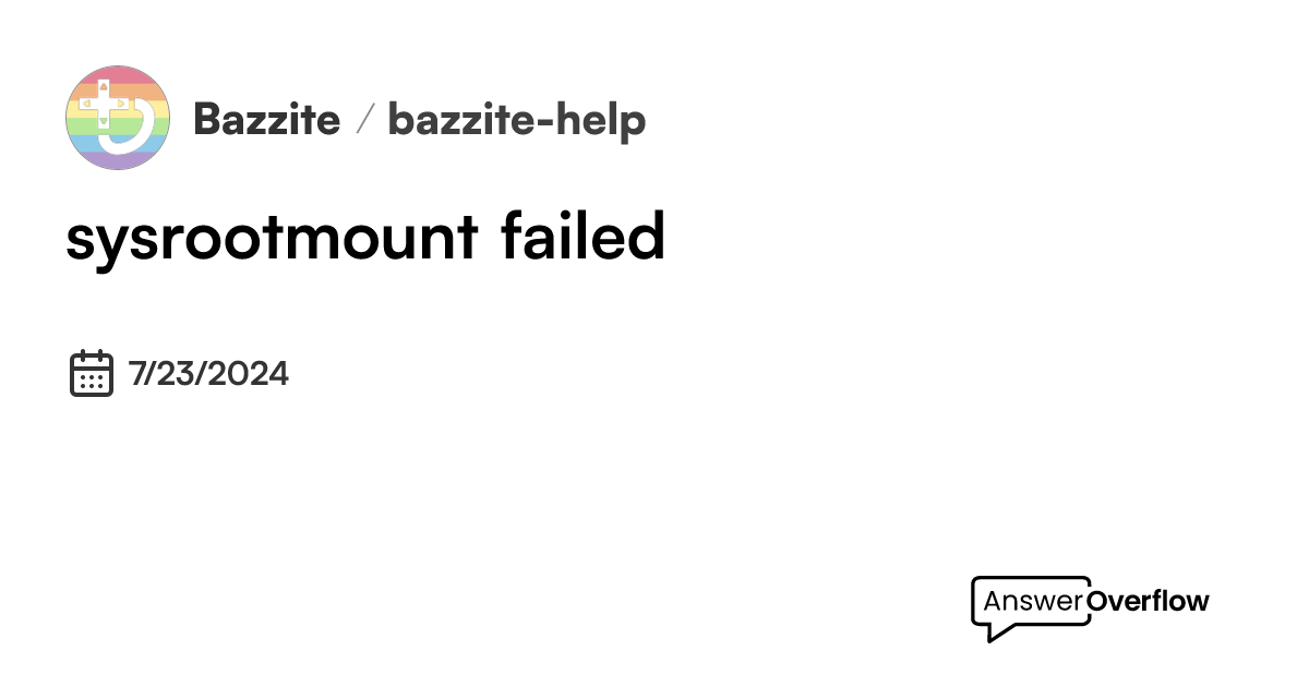 sysroot.mount failed - Universal Blue