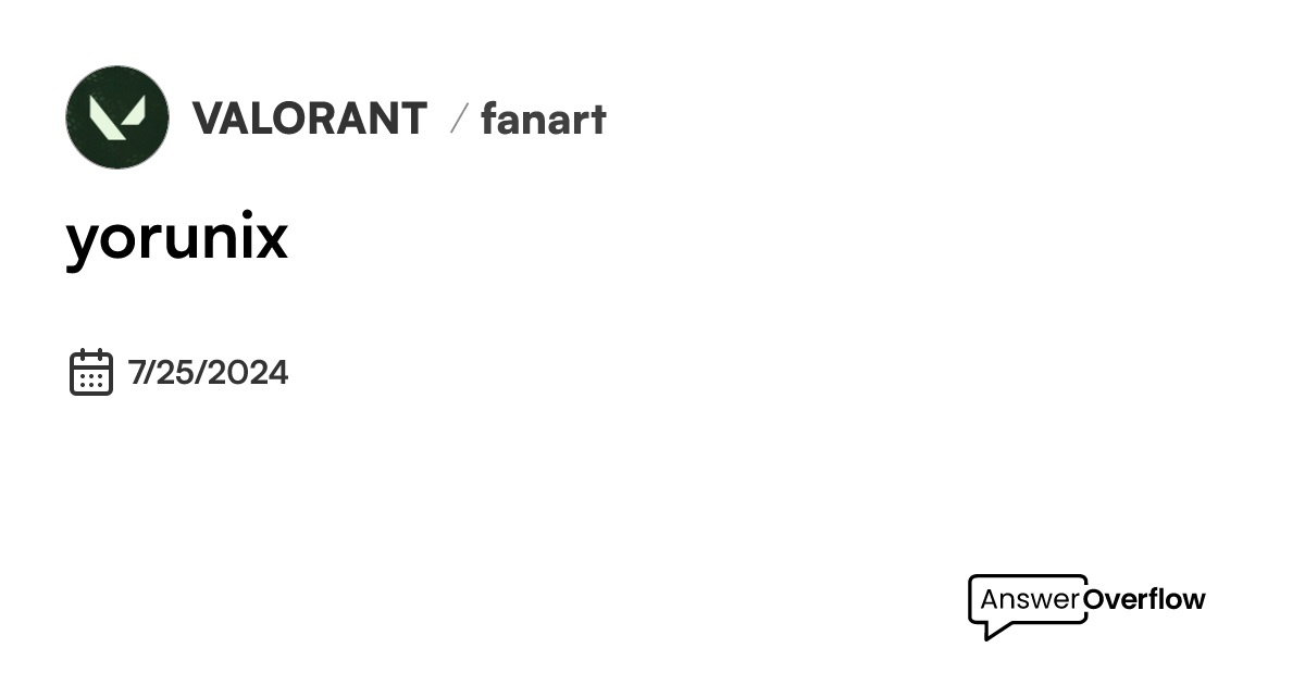 yorunix 💙🧡 - VALORANT