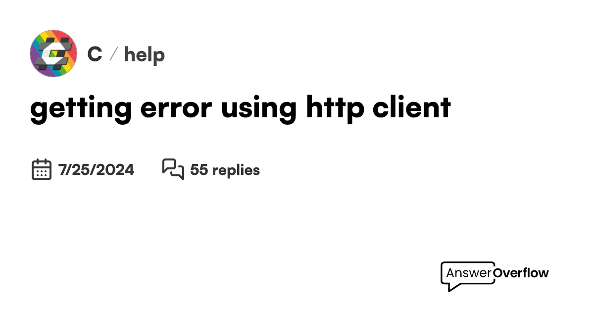 getting error using http client - C#