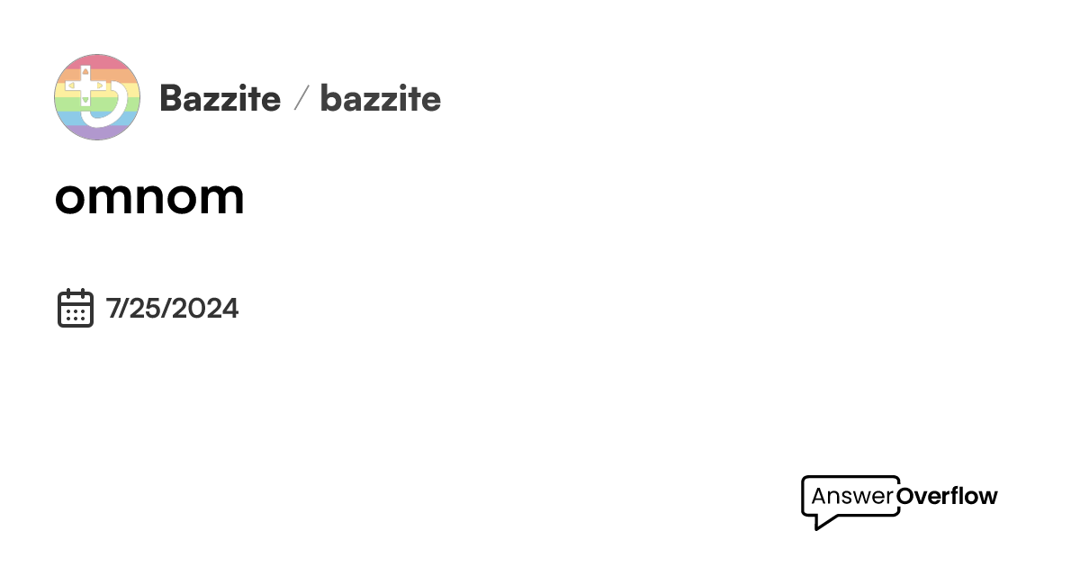 omnom - Universal Blue