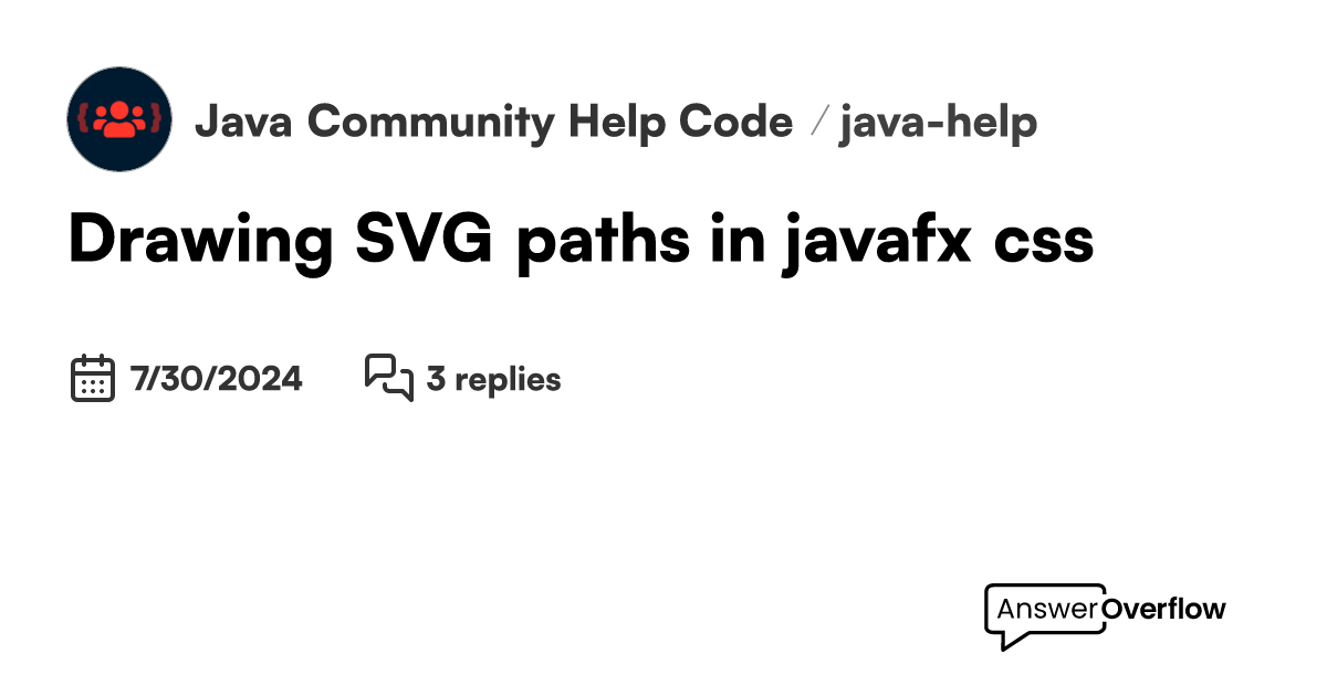 Drawing SVG paths in javafx css - Java Community | Help. Code. Learn.
