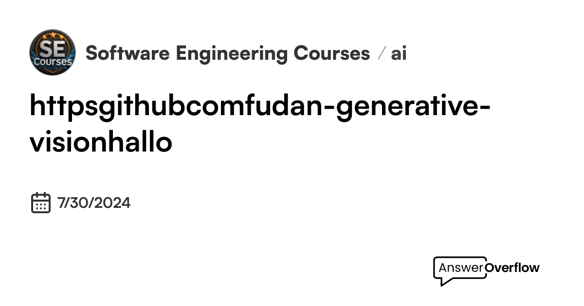 https://github.com/fudan-generative-vision/hallo - Software Engineering Courses (SECourses)