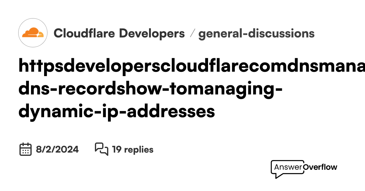 https://developers.cloudflare.com/dns/manage-dns-records/how-to/managing-dynamic-ip-addresses ...