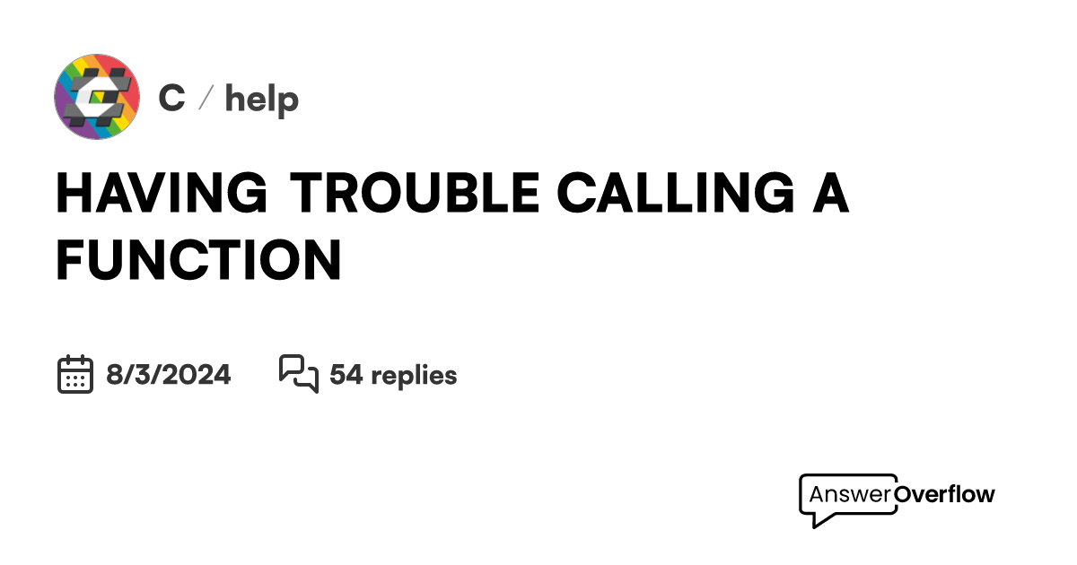 HAVING TROUBLE CALLING A FUNCTION - C#