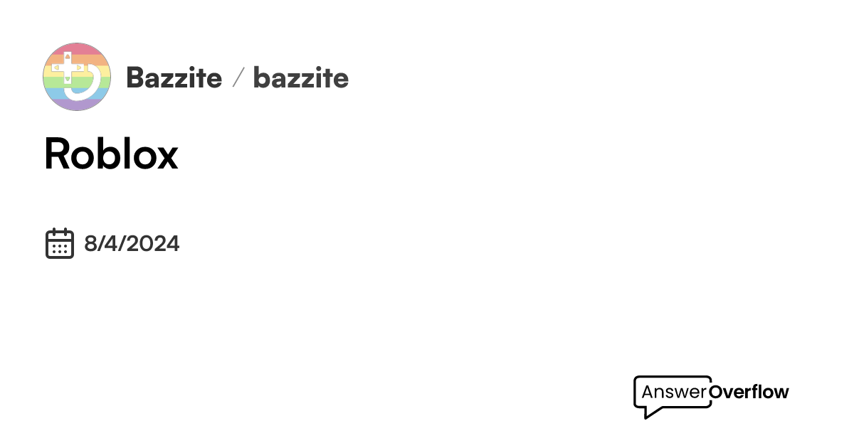 Roblox? - Universal Blue