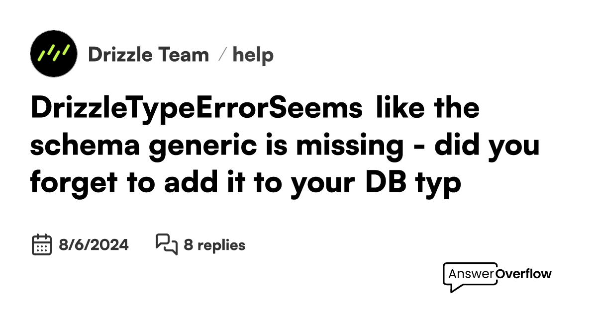 DrizzleTypeError