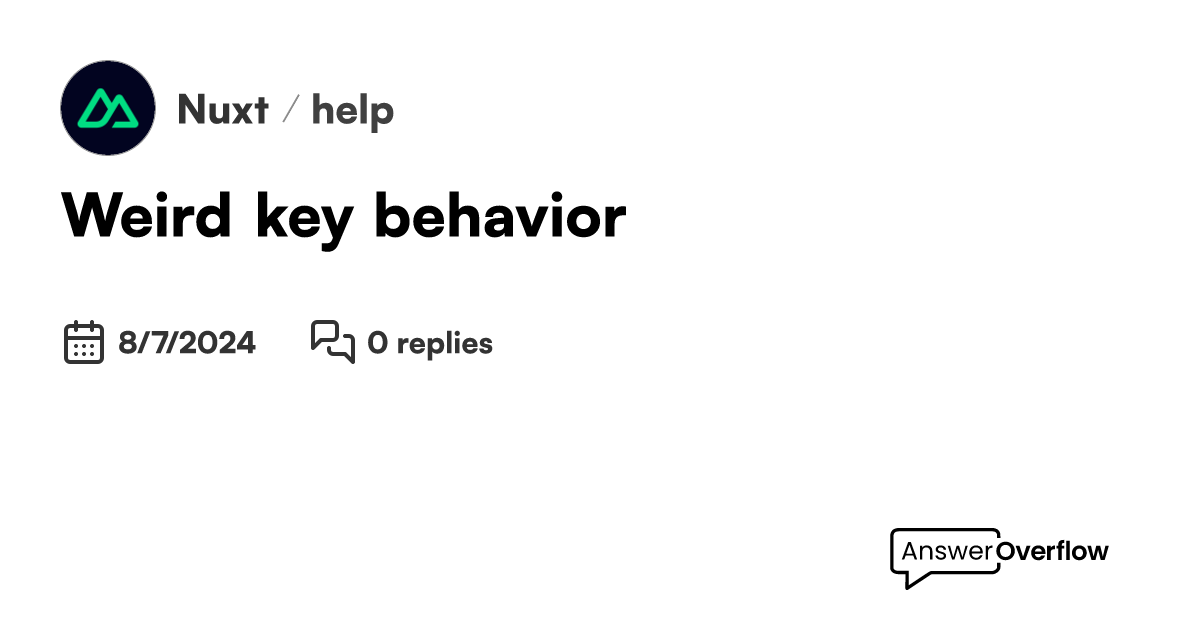 Weird :key behavior - Nuxt