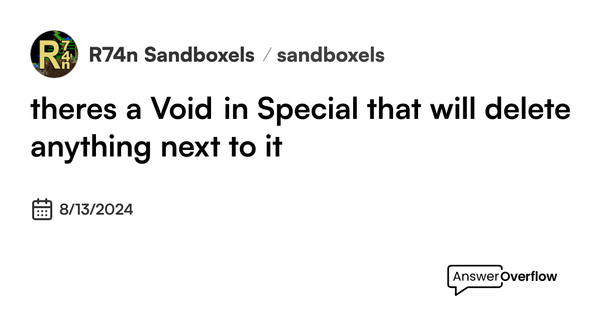 there’s a Void in Special that will delete anything next to it - 🚨 R74n / Sandboxels