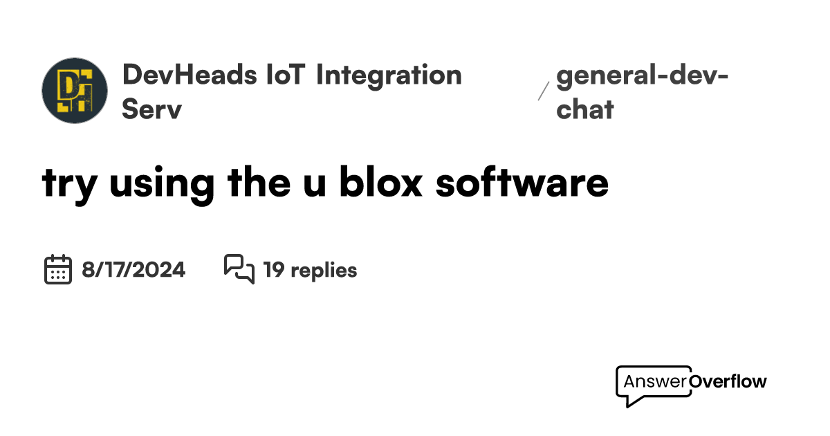 try using the u blox software - DevHeads IoT Integration Server