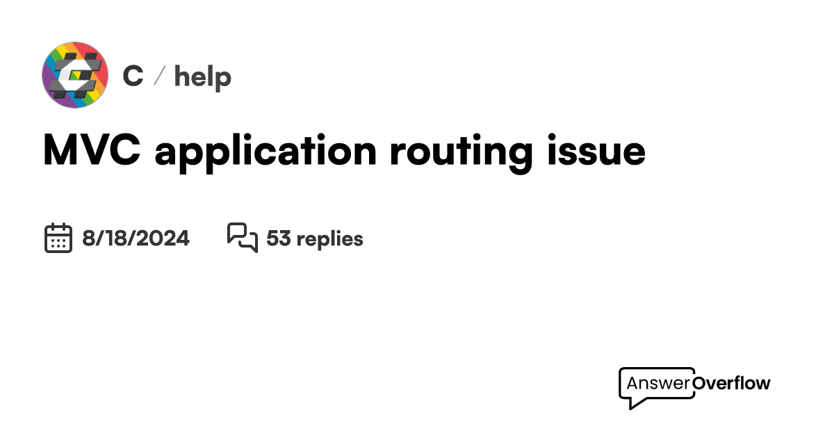 MVC application routing issue. - C#