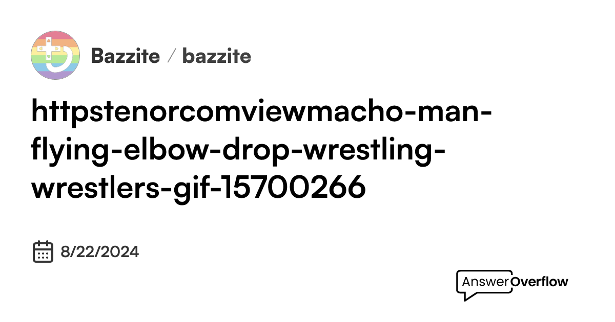 https://tenor.com/view/macho-man-flying-elbow-drop-wrestling-wrestlers ...