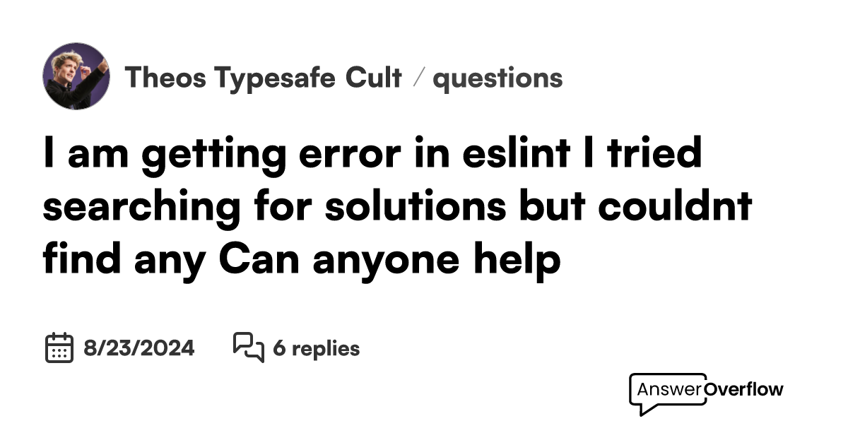 I Am Getting Error In Eslint I Tried Searching For Solutions But