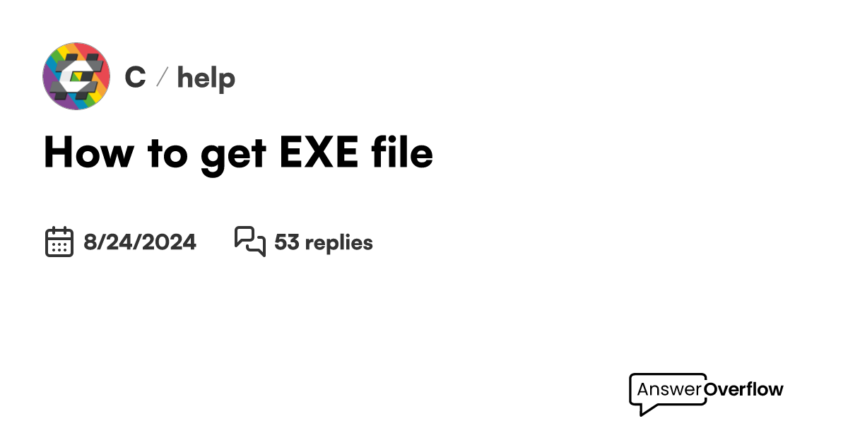 How to get EXE file? - C#