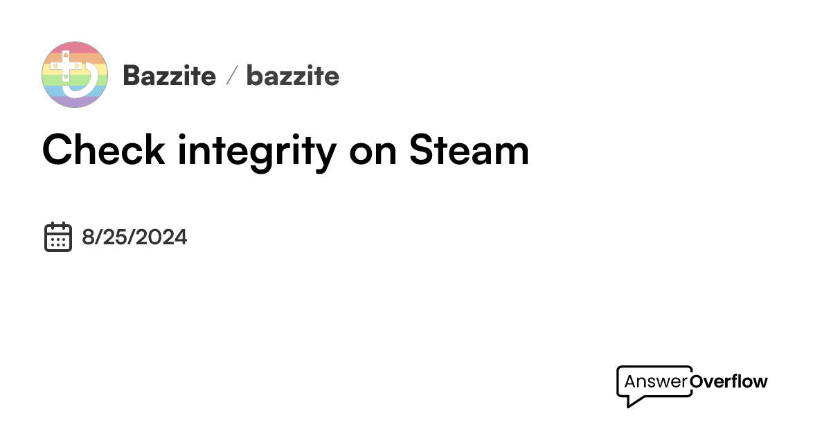 Check integrity on Steam - Universal Blue