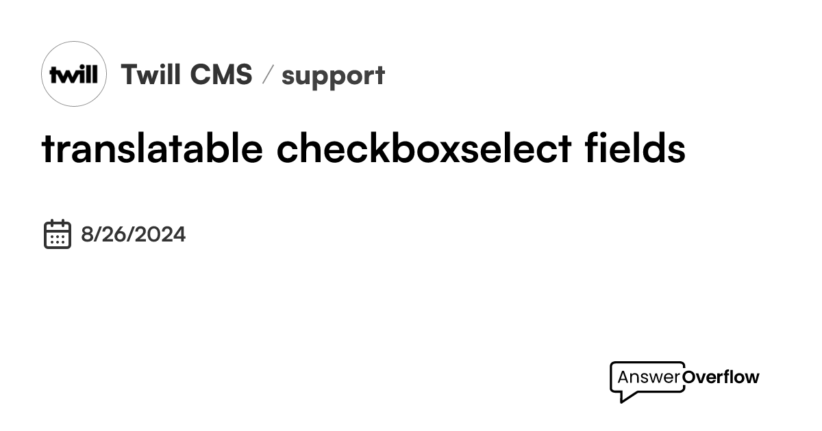 translatable checkbox/select fields - Twill CMS