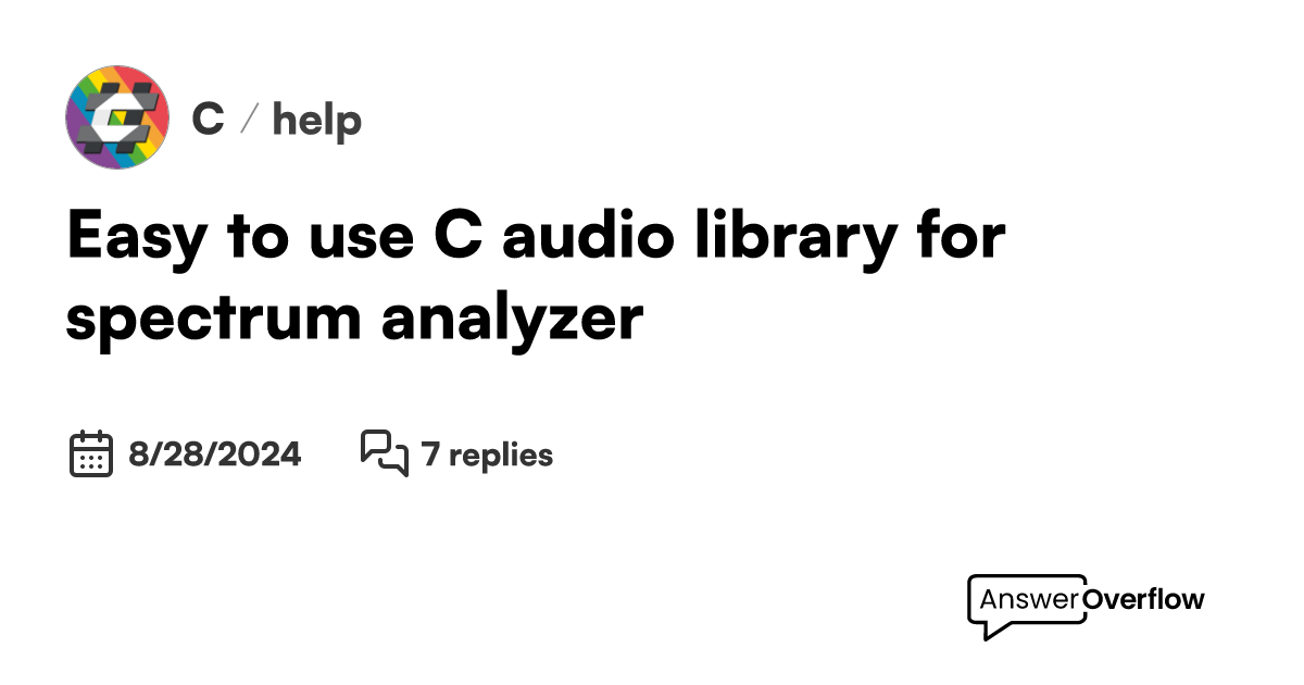Easy to use C# audio library for spectrum analyzer? - C#