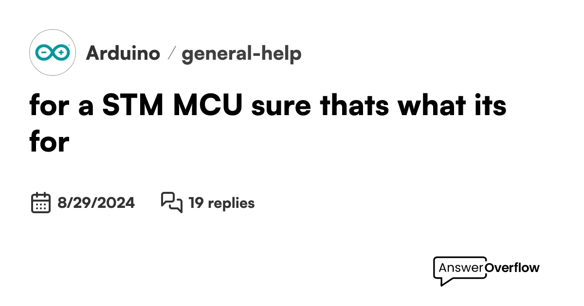 for a STM MCU? sure. thats what its for. - Arduino