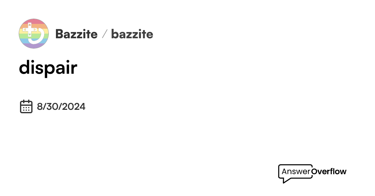 :dispair: - Universal Blue