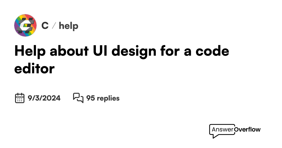 Help about UI design for a code editor - C#
