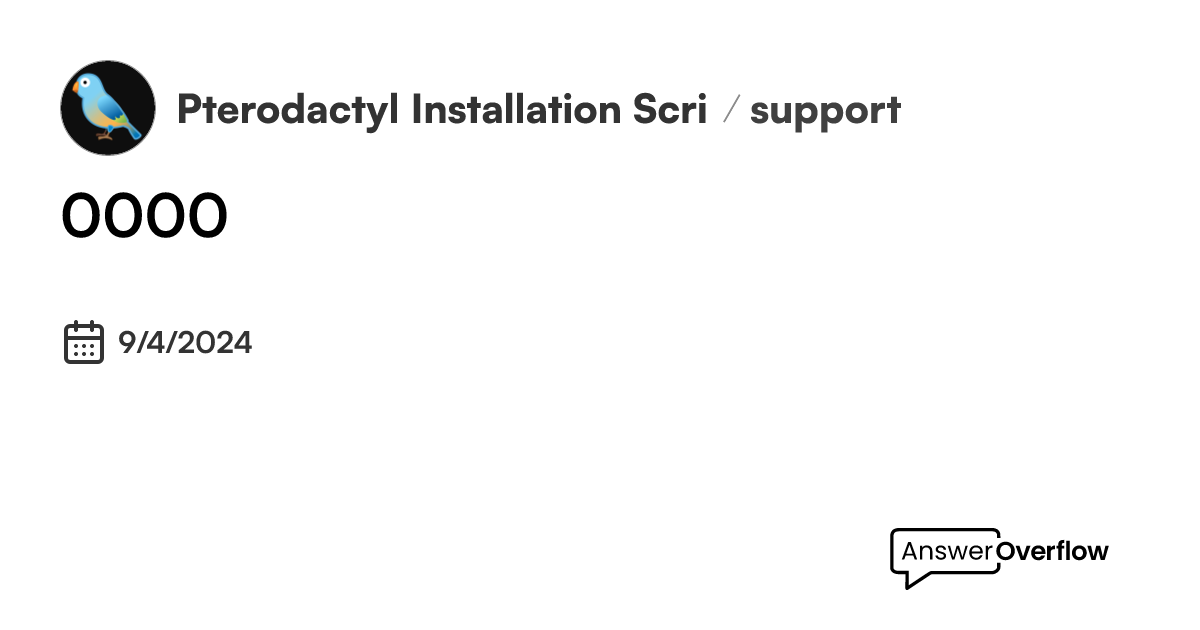 `0.0.0.0` - Pterodactyl Installation Script