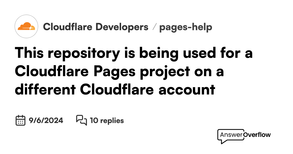 This repository is being used for a Cloudflare Pages project on a different Cloudflare account ...