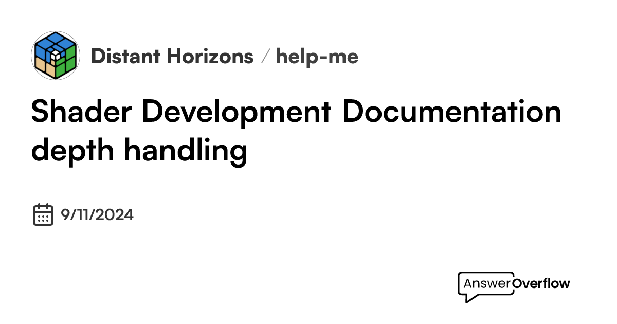 Shader Development Documentation, depth handling - Distant Horizons