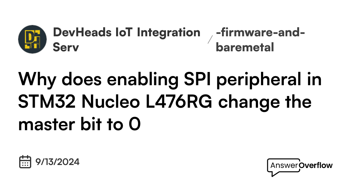 Why does enabling SPI peripheral in STM32 Nucleo L476RG change the ...