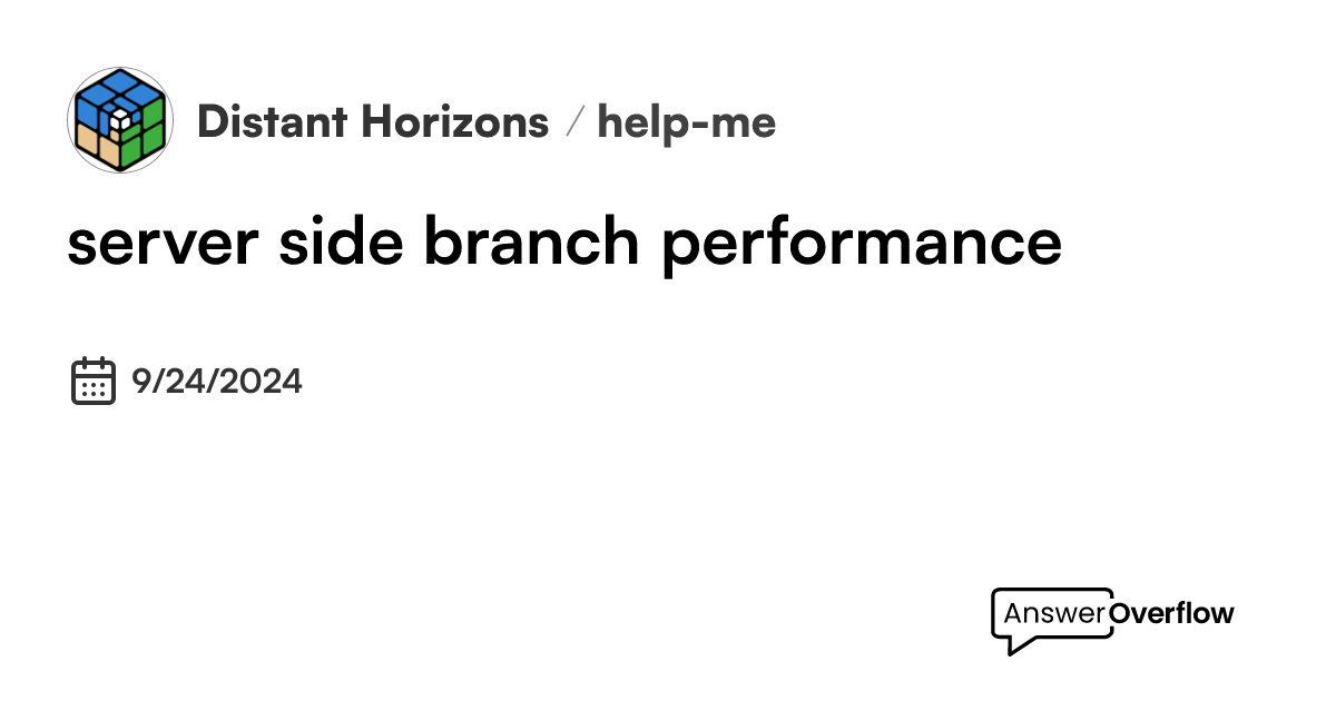 server side branch performance - Distant Horizons