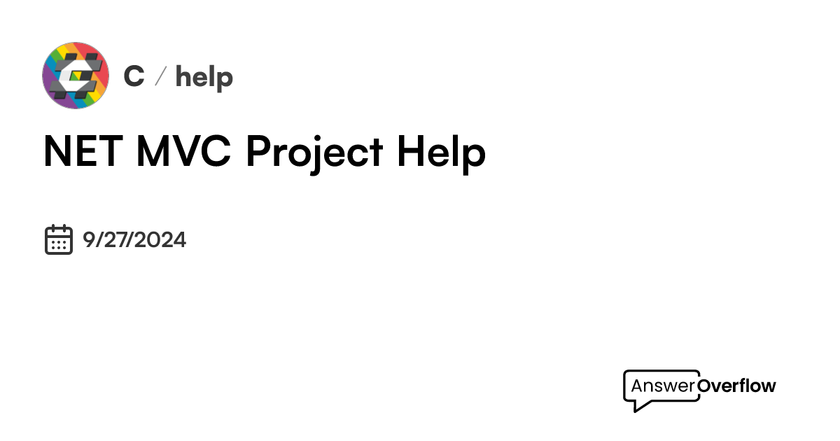 .NET MVC Project Help! - C#