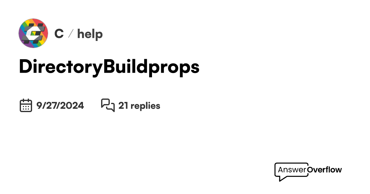 Directory.Build.props - C#