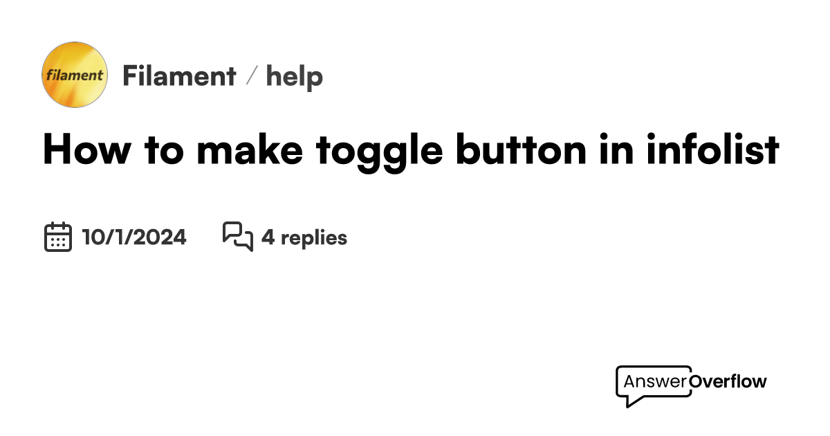 How to make toggle button in infolist? - Filament
