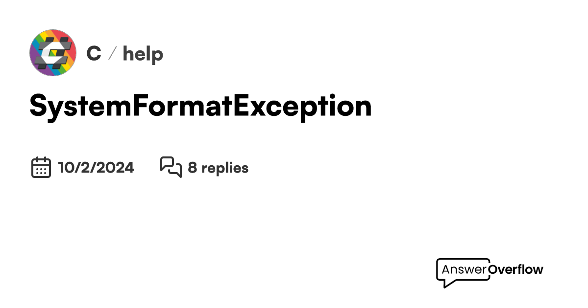 System.FormatException - C#