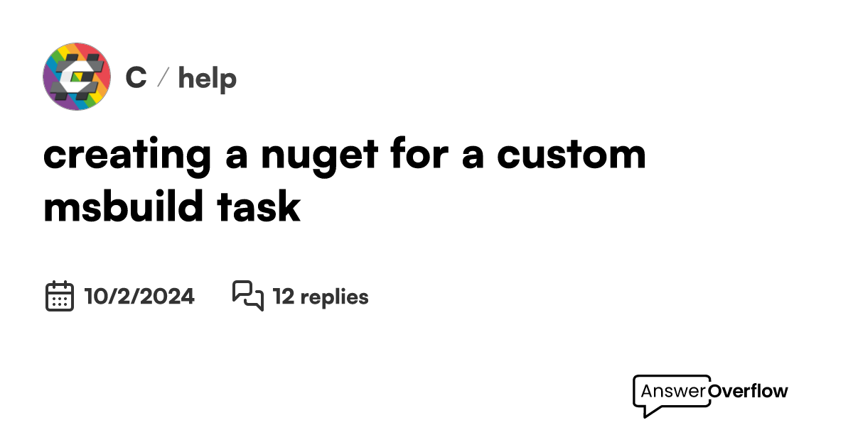 creating a nuget for a custom msbuild task - C#