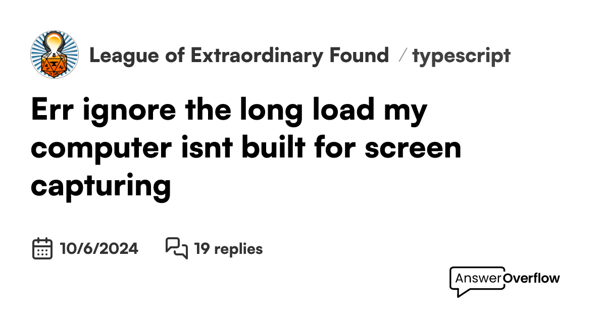 (Err, ignore the long load, my computer isn't built for screen capturing 😉 ) - League of ...