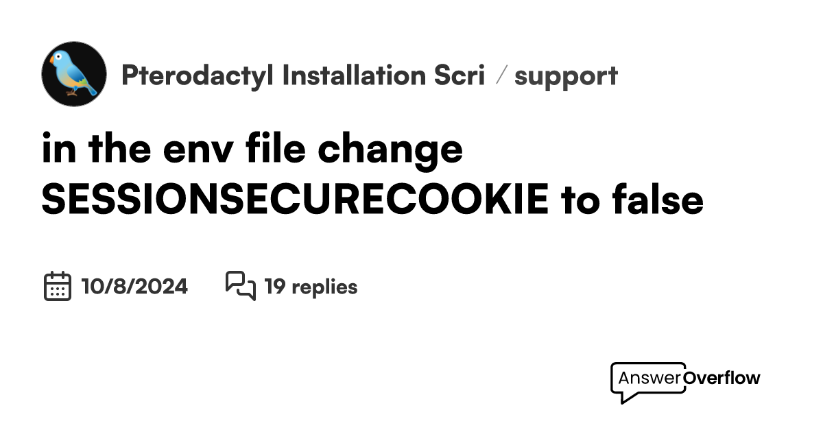 in the `env` file change `SESSION_SECURE_COOKIE` to `false` - Pterodactyl Installation Script