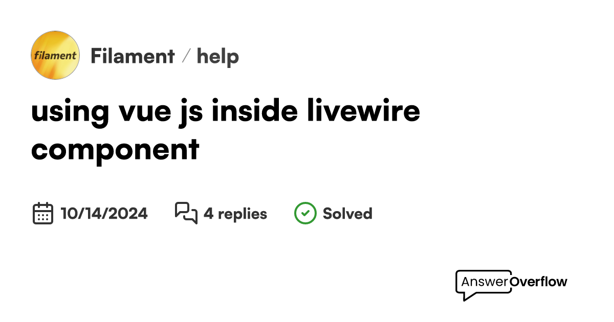 using vue js inside livewire component - Filament