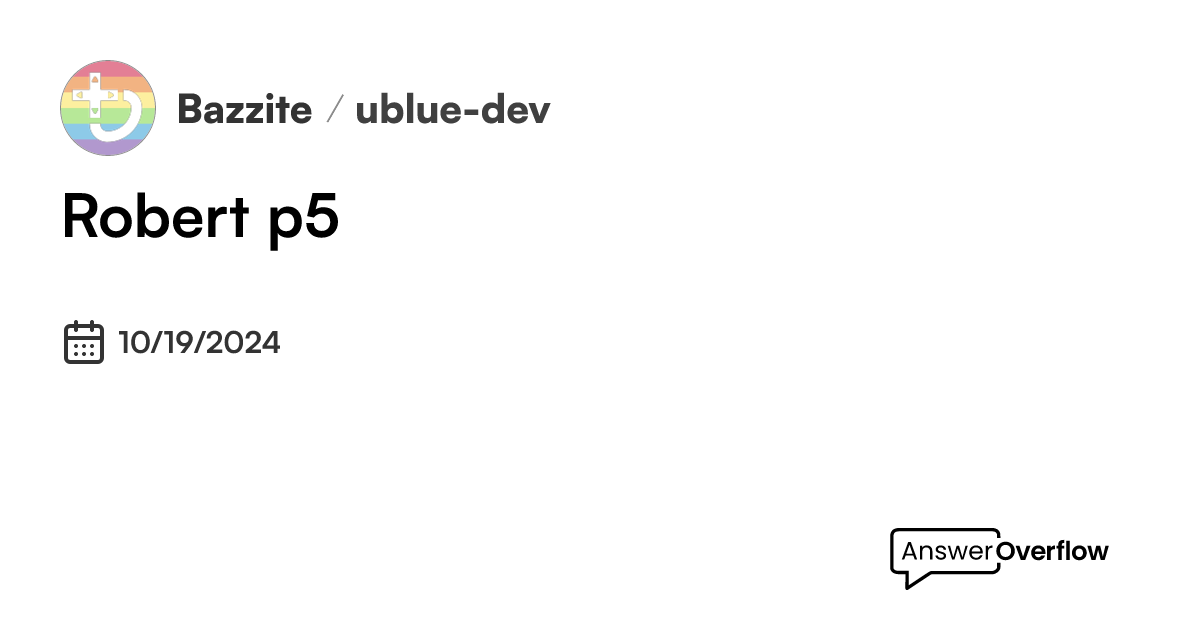 @Robert (p5) - Universal Blue