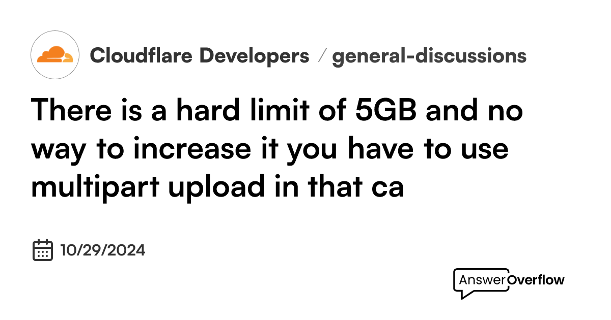 There is a hard limit of 5GB and no way to increase it, you have to use multipart upload in that ...