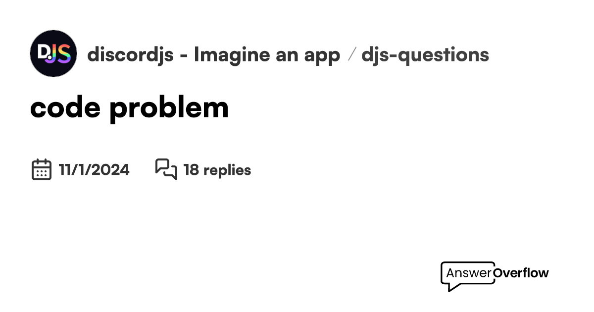 code problem - discord.js - Imagine an app