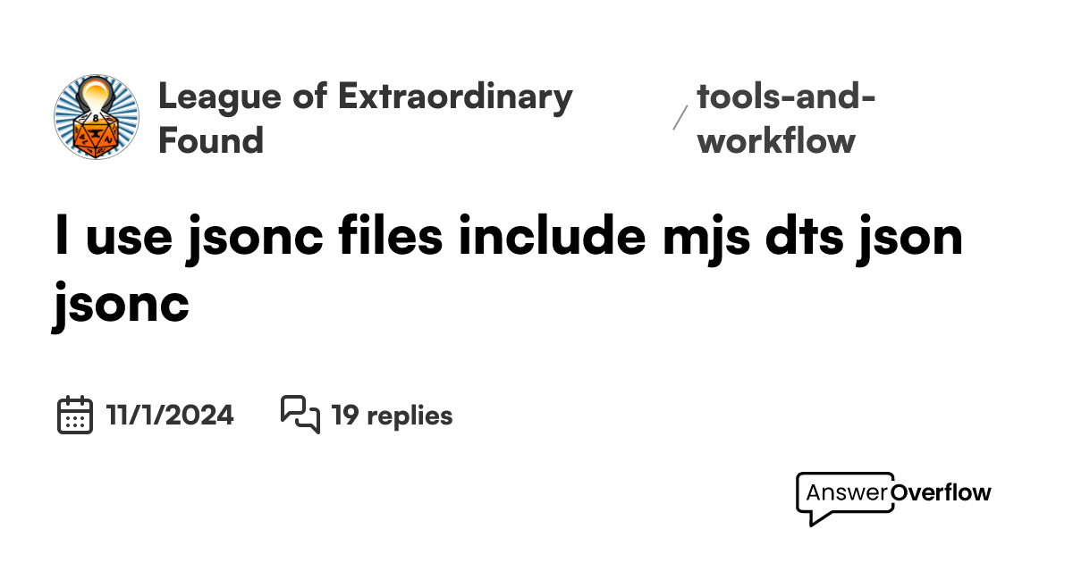 I use ```jsonc "files": { "include": ["**/*.mjs", "**/*.d.ts", "**/*.json", "**/*.jsonc ...