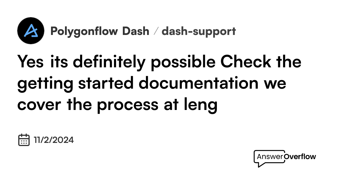 Yes it's definitely possible! Check the getting started documentation, we cover the process at ...