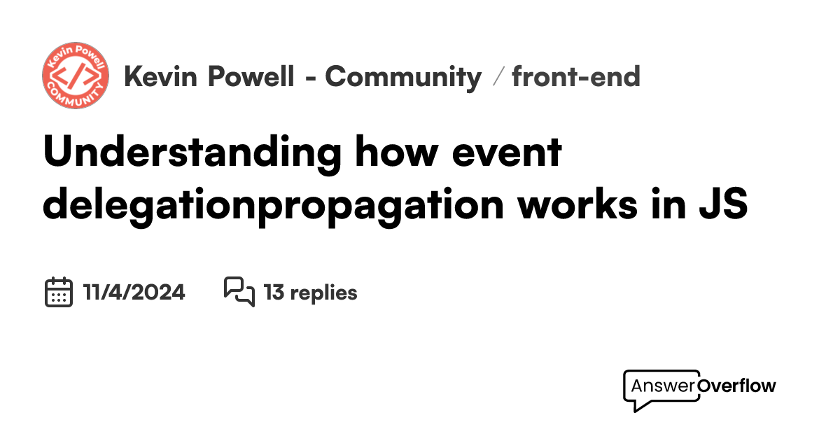 Understanding how event delegation/propagation works in JS - Kevin ...