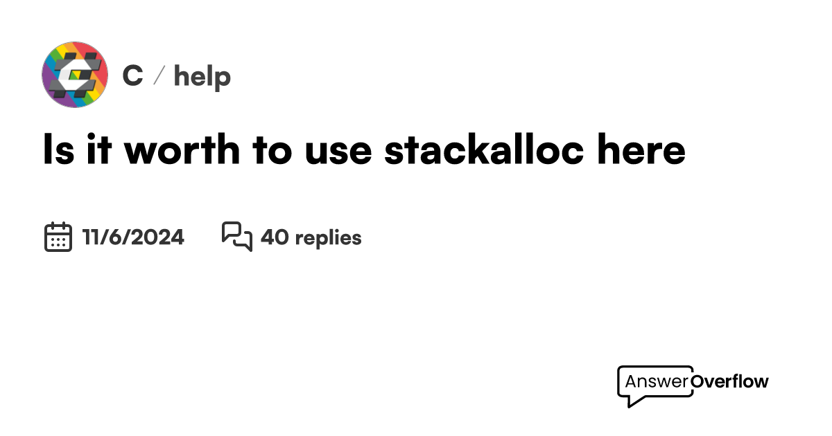 Is it worth to use stackalloc here? - C#