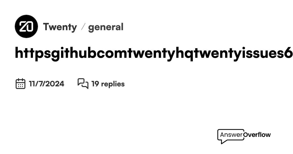 https://github.com/twentyhq/twenty/issues/6868 - Twenty