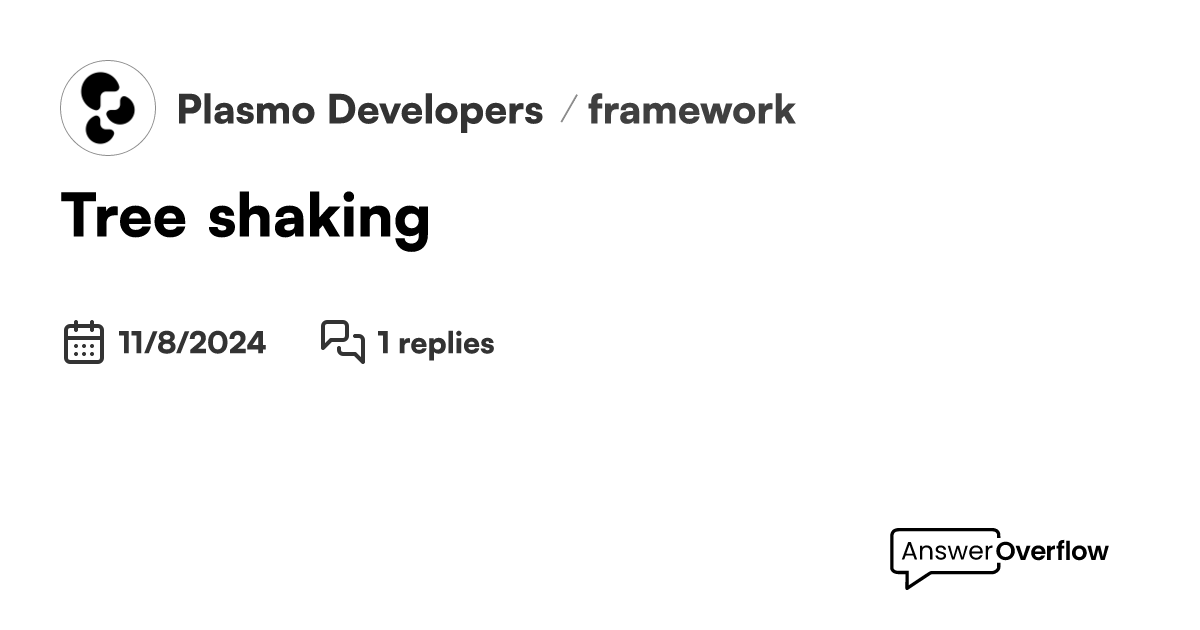 Tree shaking - 🧩 Plasmo Developers