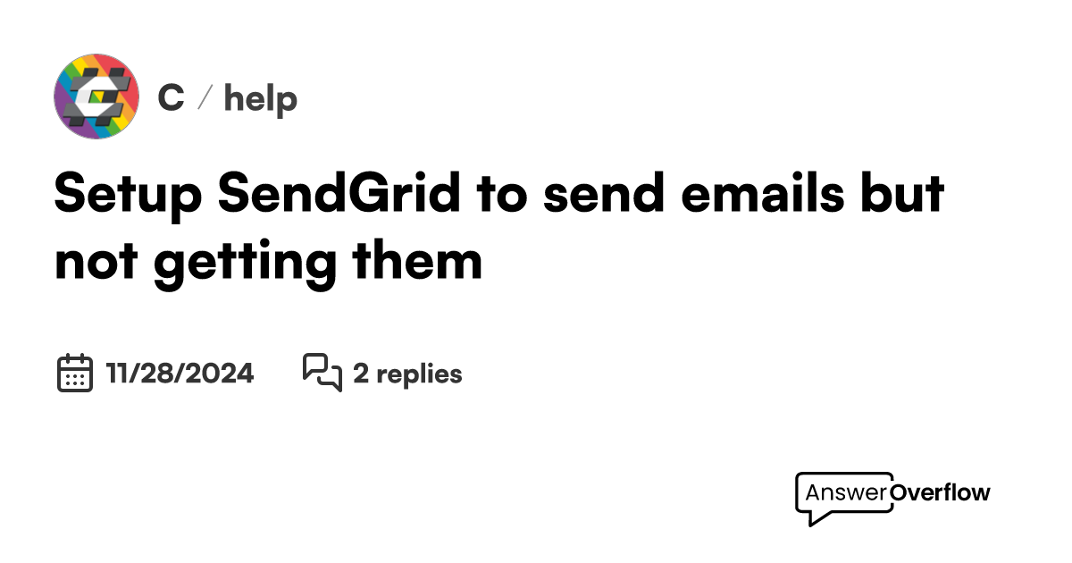 Setup SendGrid to send emails, but not getting them - C#