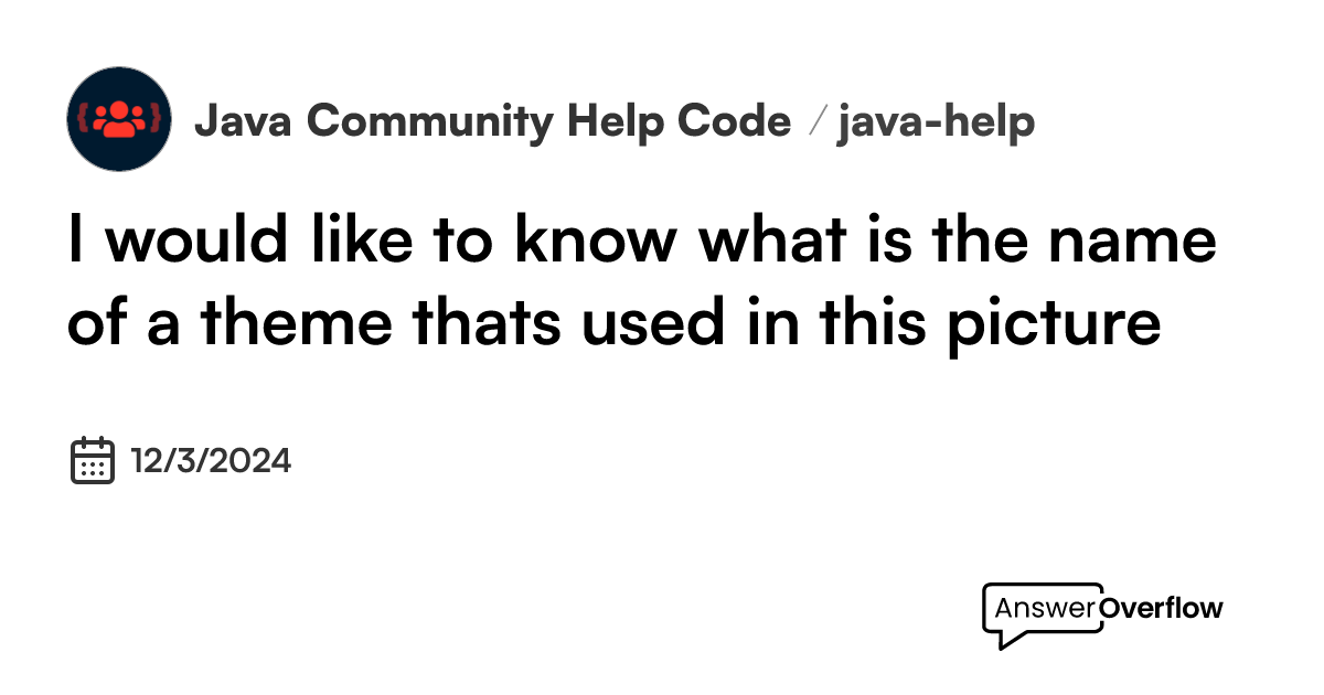 I would like to know what is the name of a theme that's used in this ...