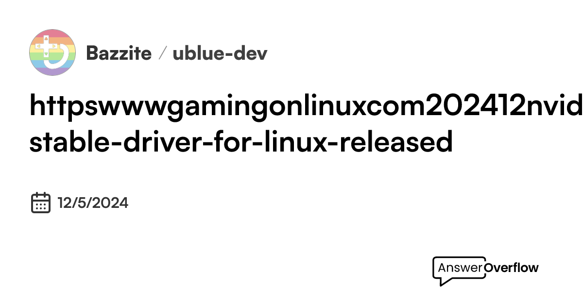 https://www.gamingonlinux.com/2024/12/nvidia-565-77-stable-driver-for-linux-released ...